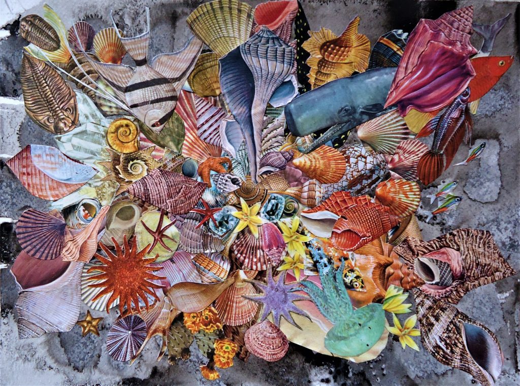 mandala collage series